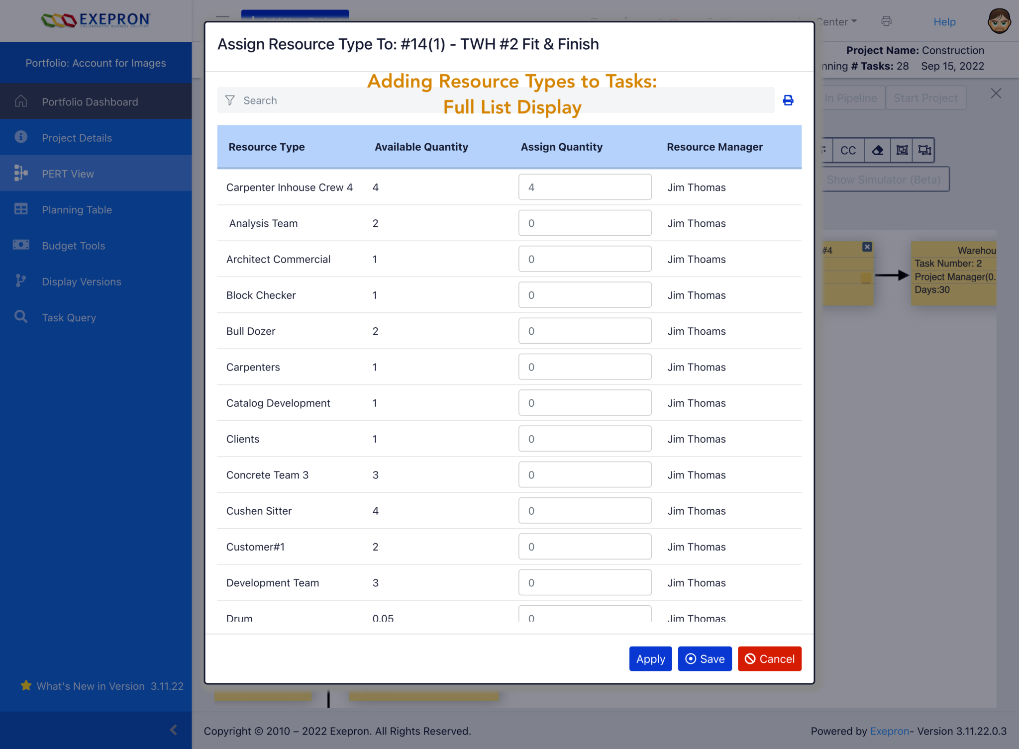 Tasks: Adding Resource Types and Review Steps – Exepron Knowledgebase