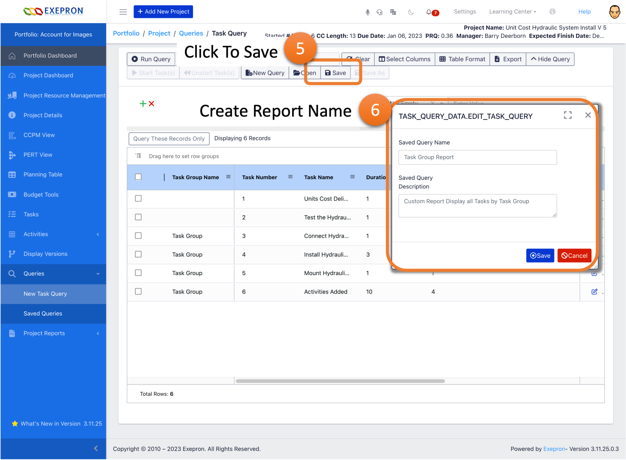 Reports: Create a Library of Custom Reports using Query – Exepron Knowledgebase